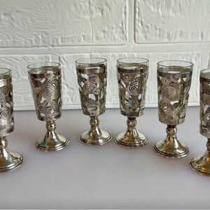 Kitchen | Elegant Silver Plated Goblet Set | Poshmark